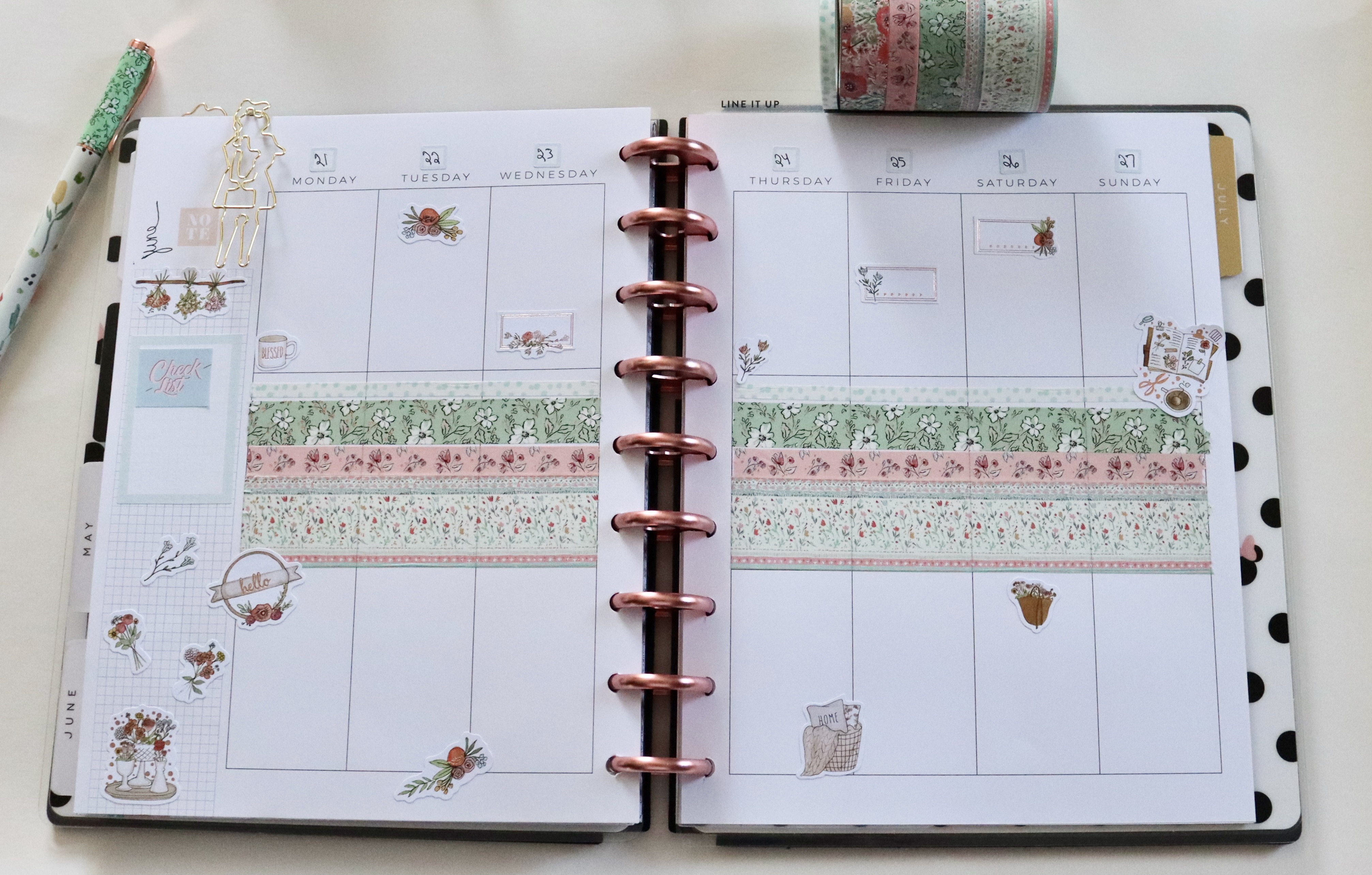Weekly Planner Spread | Last One in my Happy Planner!