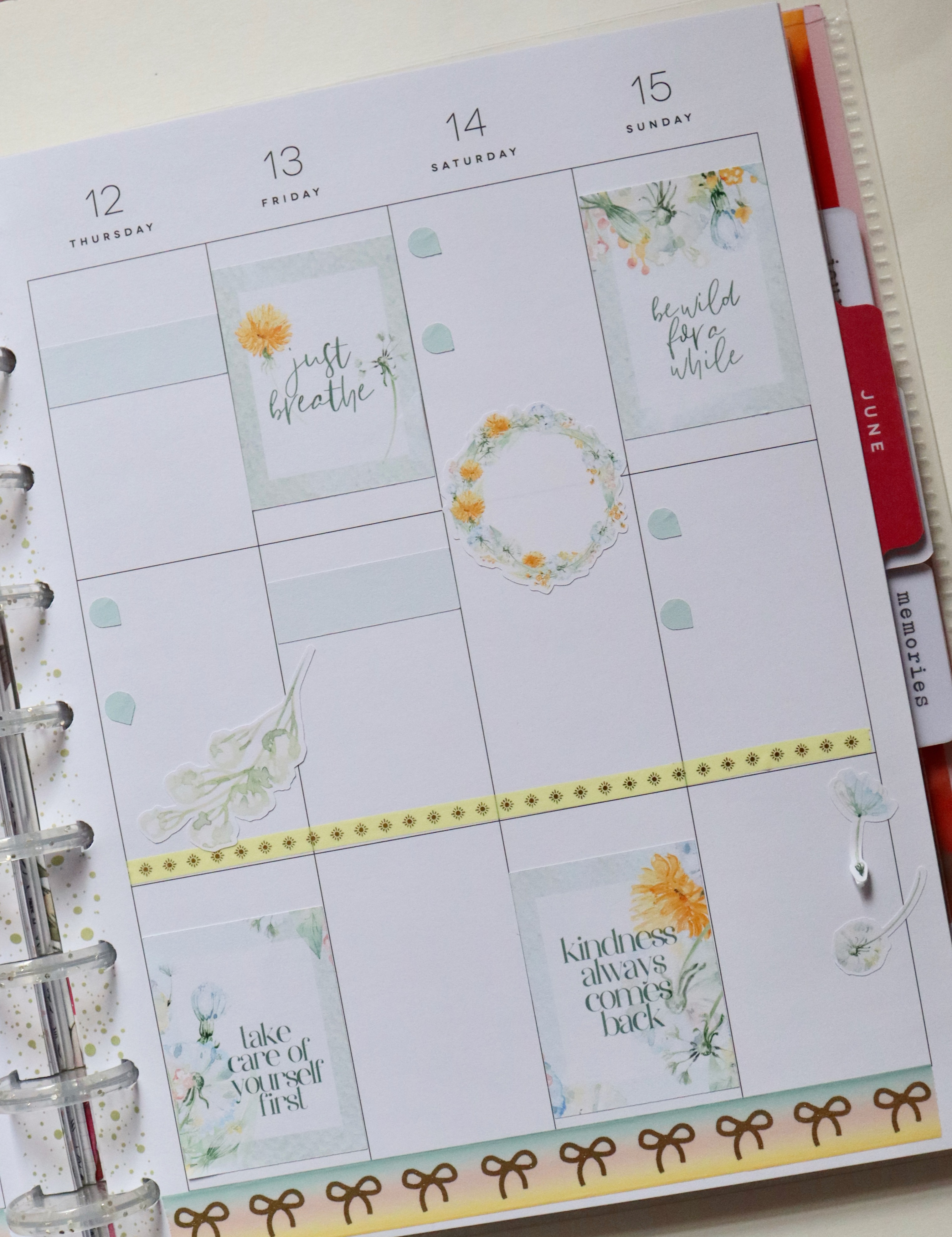 Happy Planner Weekly Spread | Wild 🌼